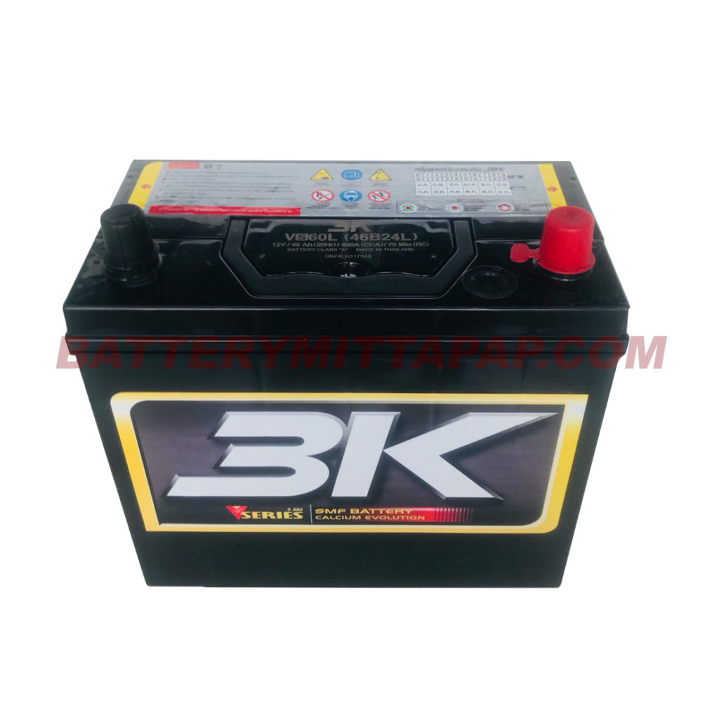 แบตเตอรี่รถยนต์ 3K รุ่น VS60L แบตเตอรี่แห้ง | Batterymittapap.com